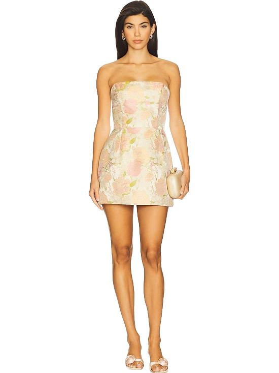 KATIE MAY KATIE MAY Jacquard Boned Bodice Dress